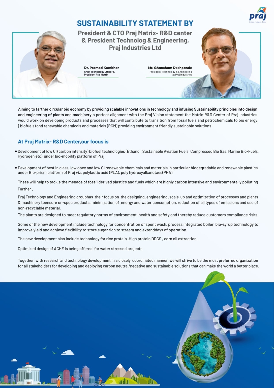 Sustainability - Praj Industries